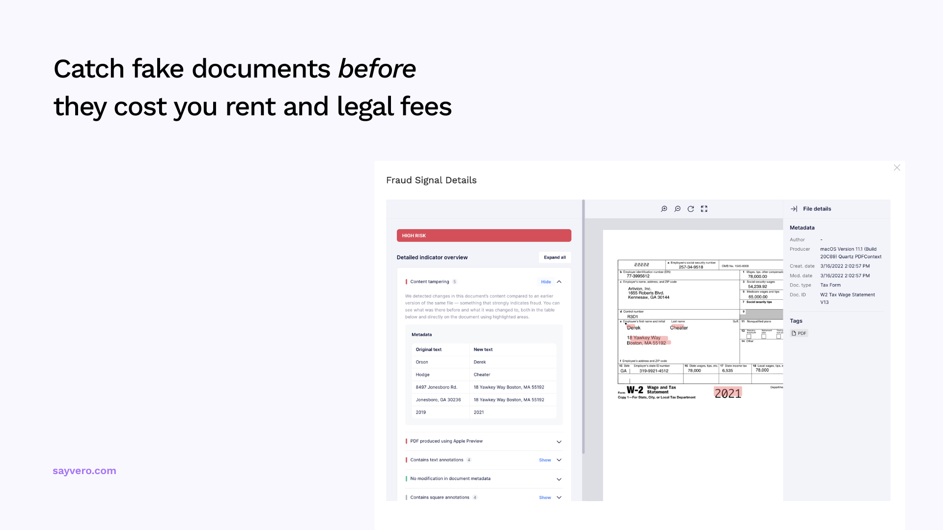 Document Fraud Detection | Find Fakes & Tampering Instantly | VERO